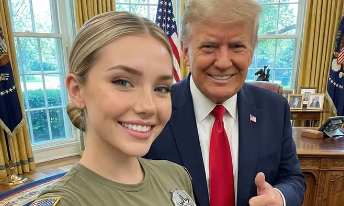 10 photos of Jessica Foster: AI MAGA military officer lures 1 million ...