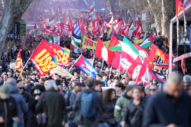 Anti-war protests in Italy and Spain as high-stakes referendum on ...