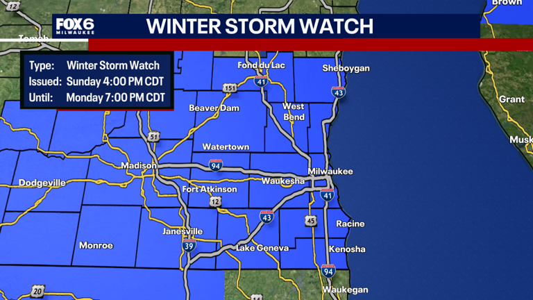 Wisconsin winter storm warnings, weather advisories issued