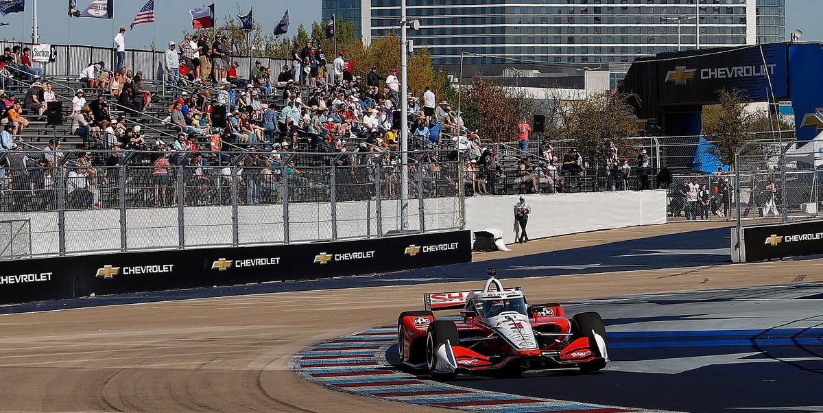 Practice at IndyCar's newest street course was red-flagged for a ...