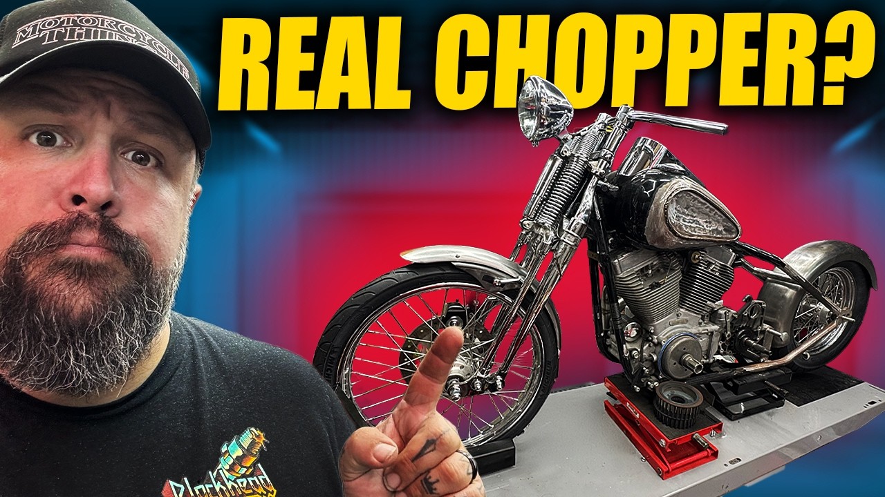 I transformed a Harley into a chopper! 🏍️