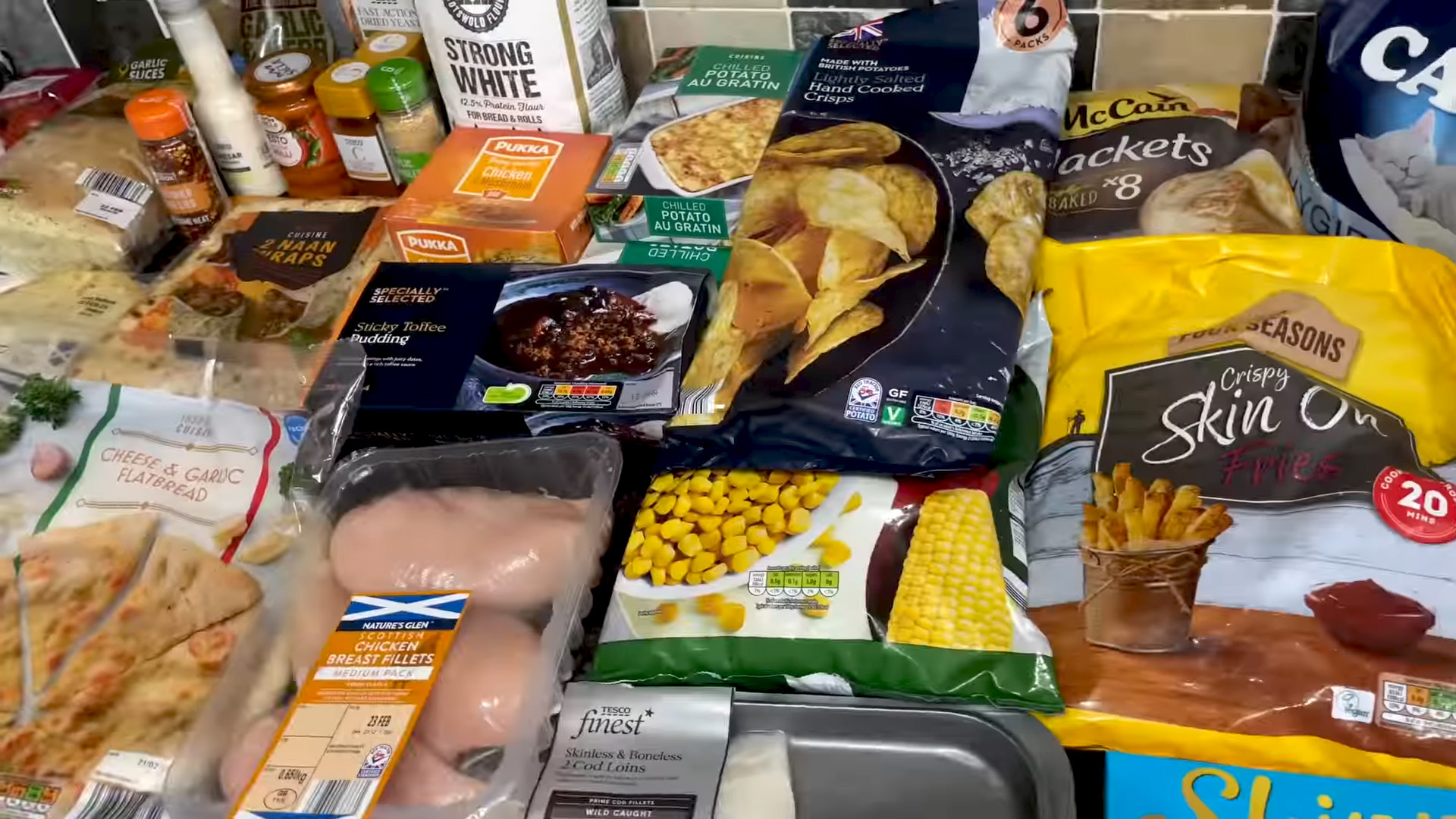 Managing family food budget with Aldi and Tesco haul