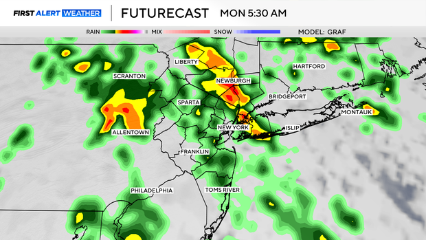 Mild weather in New York area this weekend before heavy rain, storms Monday