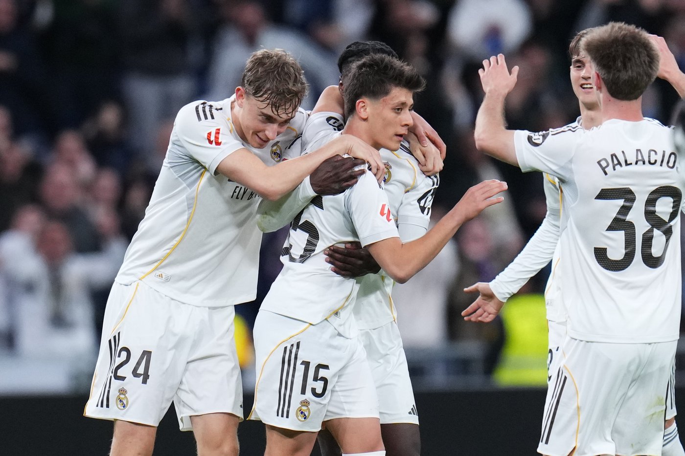 Long strike: Arda Güler scores with lobbed shot from inside Real Madrid ...