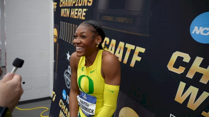 Aaliyah McCormick wins NCAA 60m hurdles in 7.86 and talks importance of ...