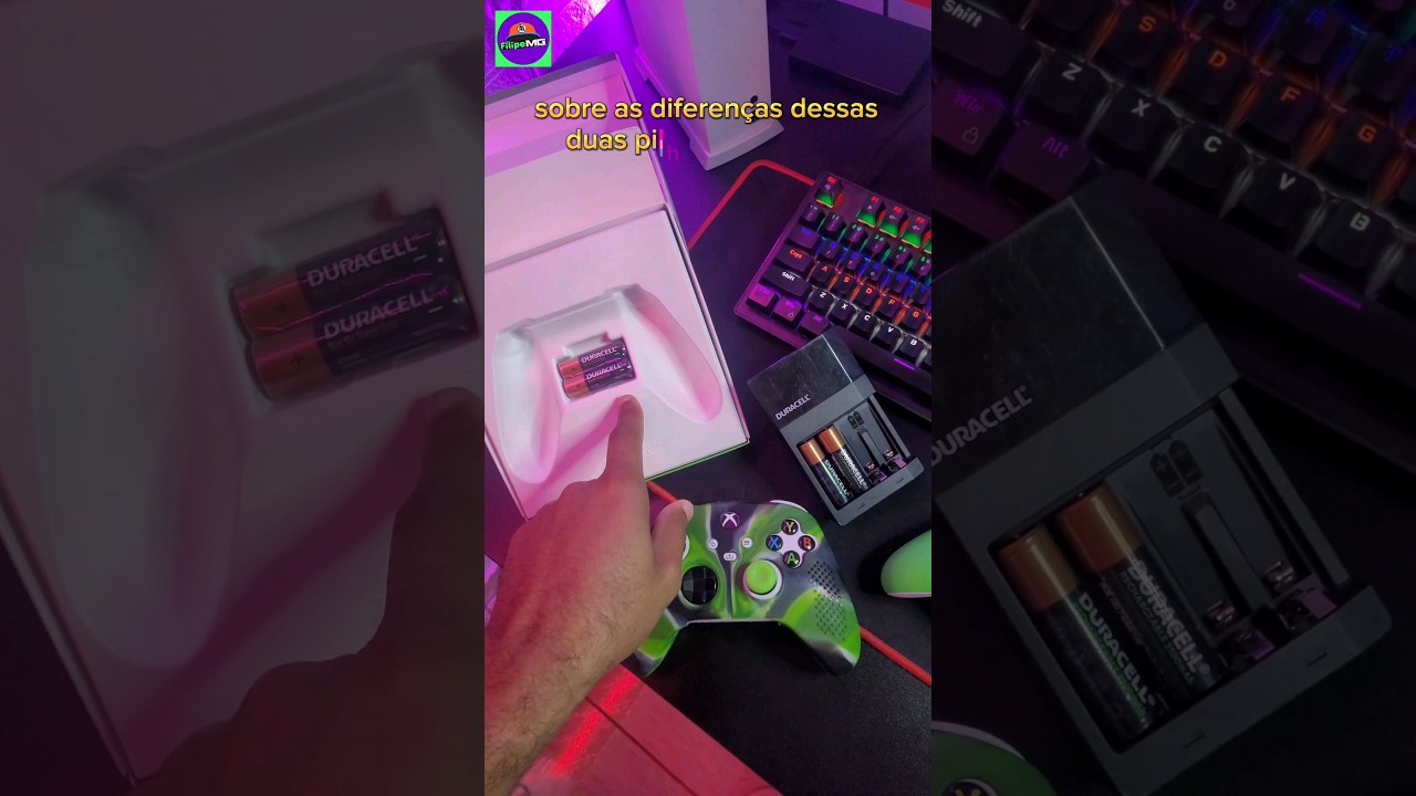 PILHAS QUE VEM NOS CONTROLES E CONSOLES XBOX