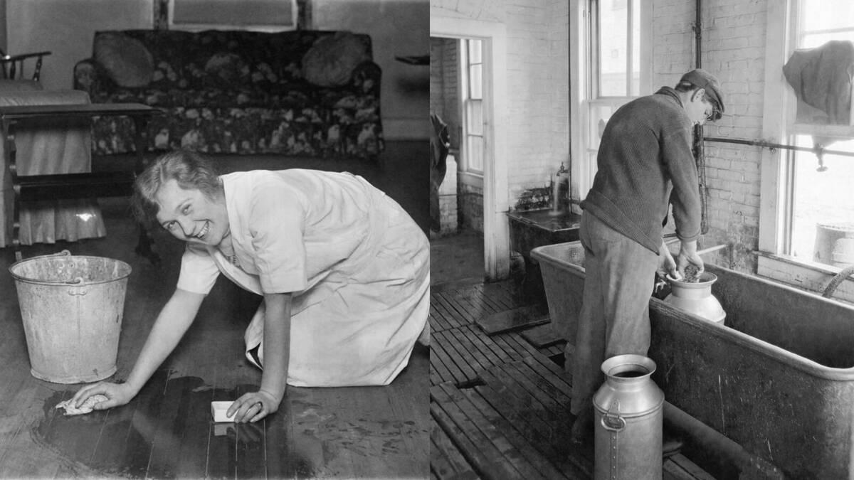 How homes were cleaned before vacuum cleaners