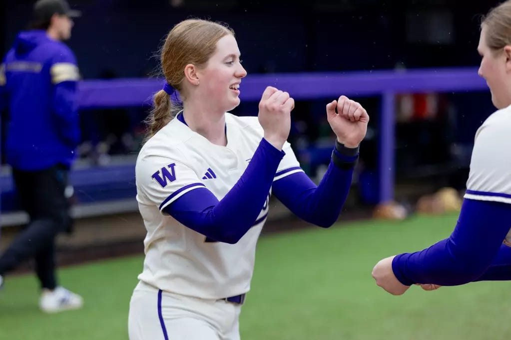 Morgan Reimer's gem lifts Washington softball over Maryland 1-0