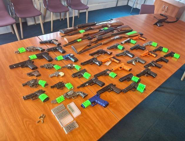 Dozens of weapons surrendered in police guns amnesty