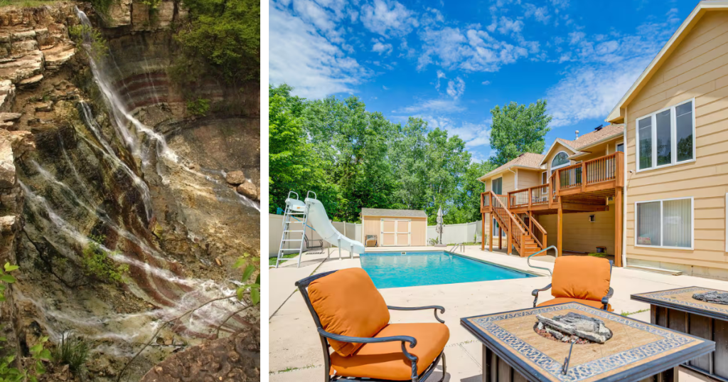 5 dreamy Kansas Airbnbs sit steps from a roaring waterfall