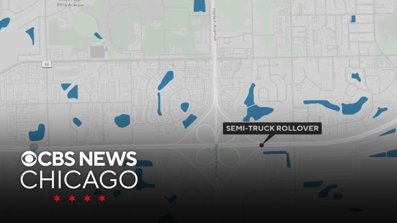 2 lanes blocked on I-80 after semi truck rollover