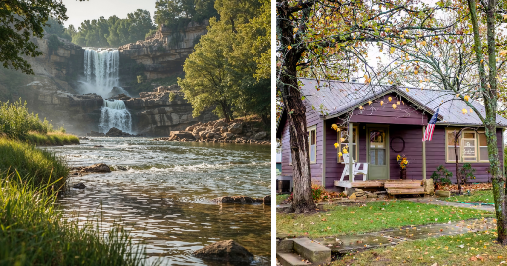5 dreamy Kansas Airbnbs sit steps from a roaring waterfall