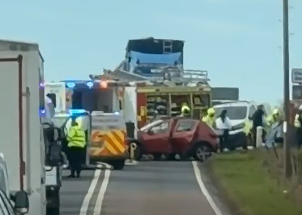 Motorist, 87, dies after two-car crash that left two kids in hospital