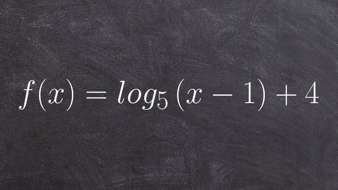 Graphing a logarithmic equation and finding the x intercept