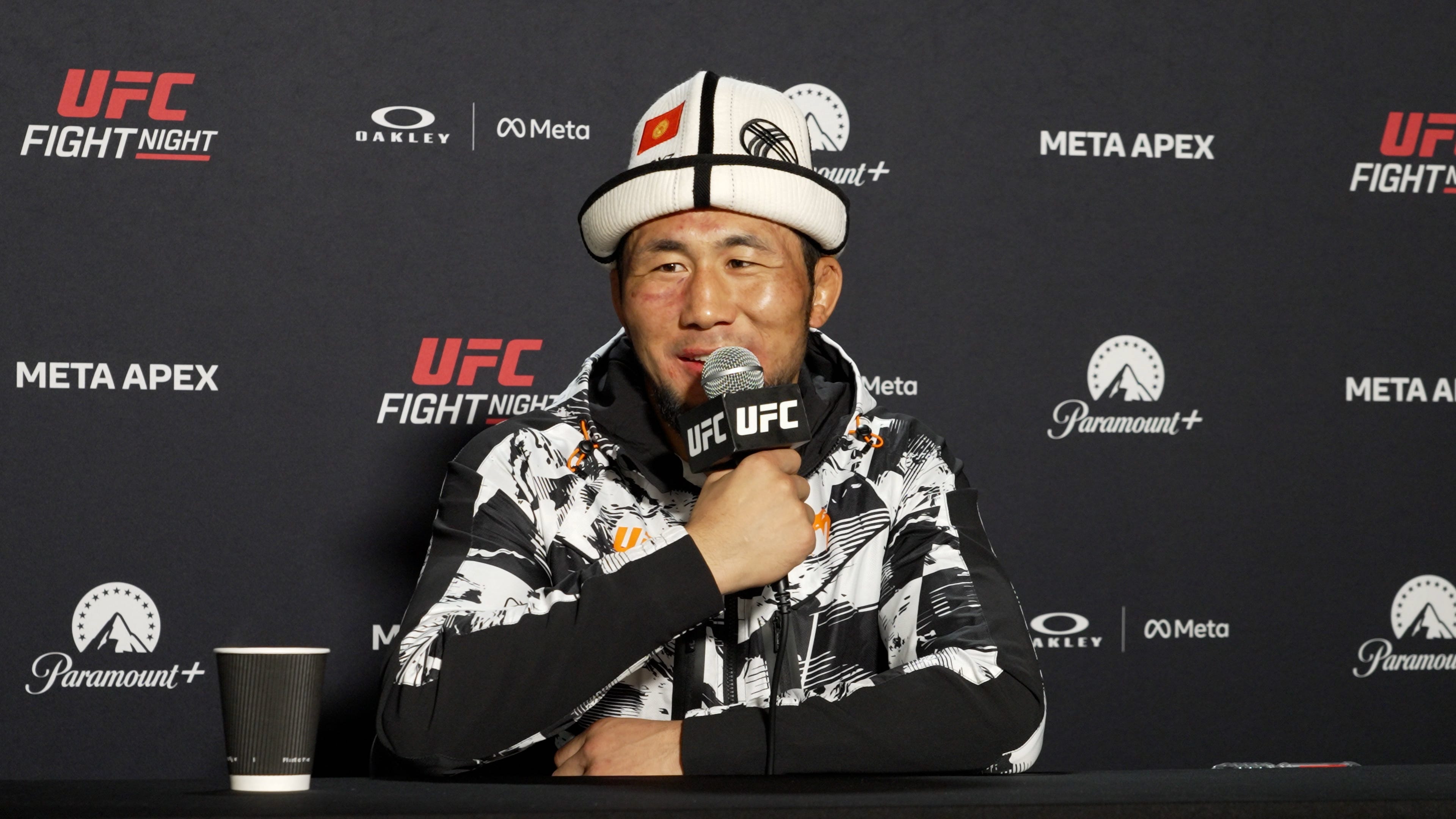 Myktybek Orolbai reacts to UFC takedown record, pledges more next time