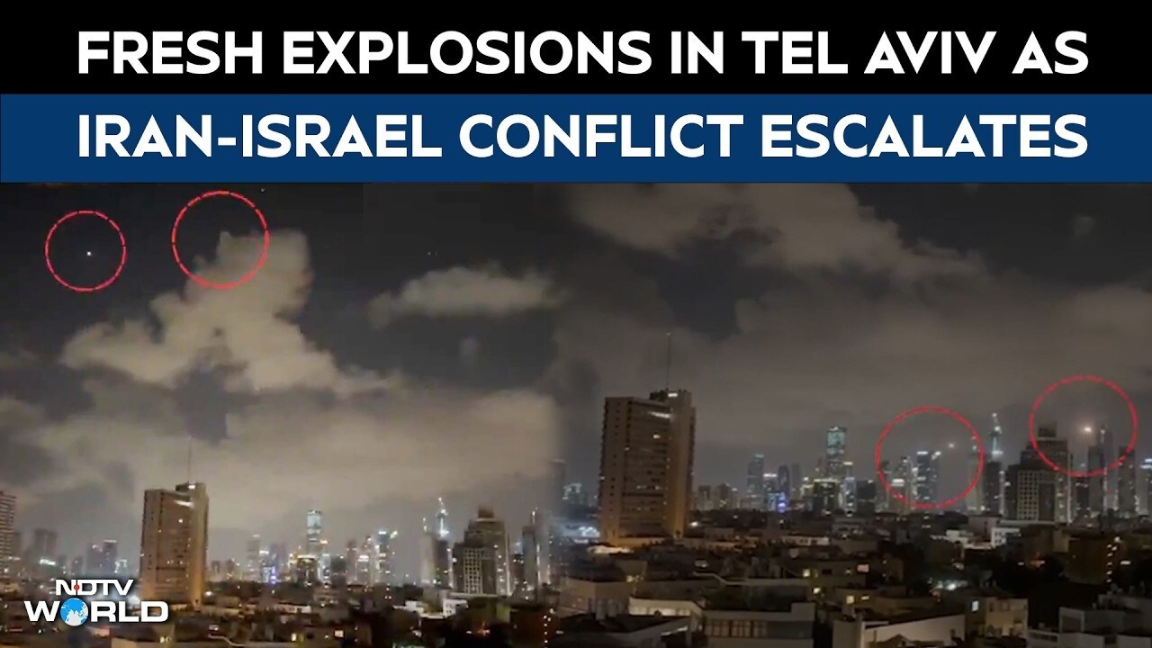 Missile attack on Israel | Explosions rock Tel Aviv as Israel ...
