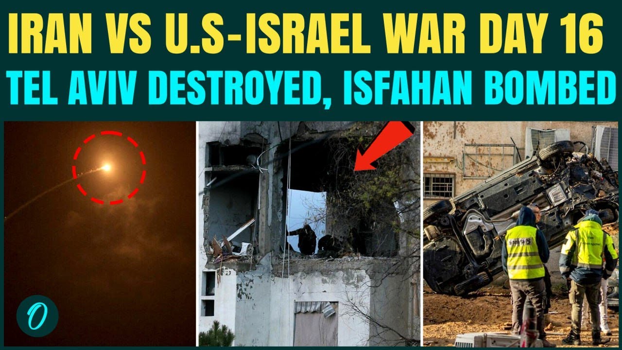 IRAN VS US.–ISRAEL WAR DAY 16: Ballistic missiles rain on Israel ...