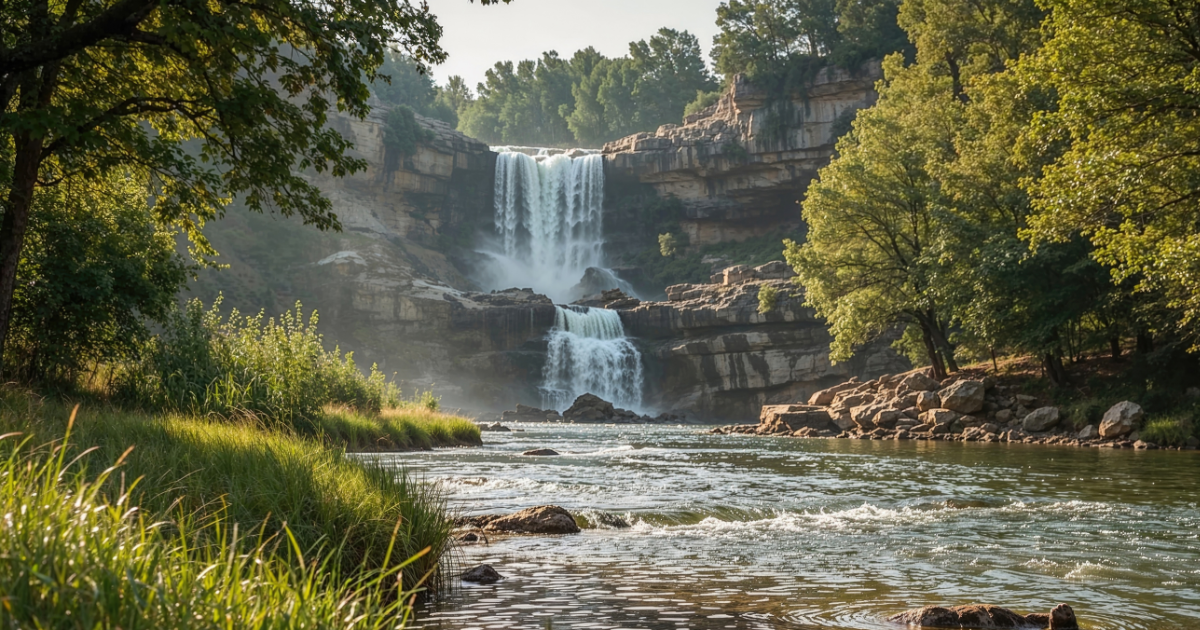 5 dreamy Kansas Airbnbs sit steps from a roaring waterfall