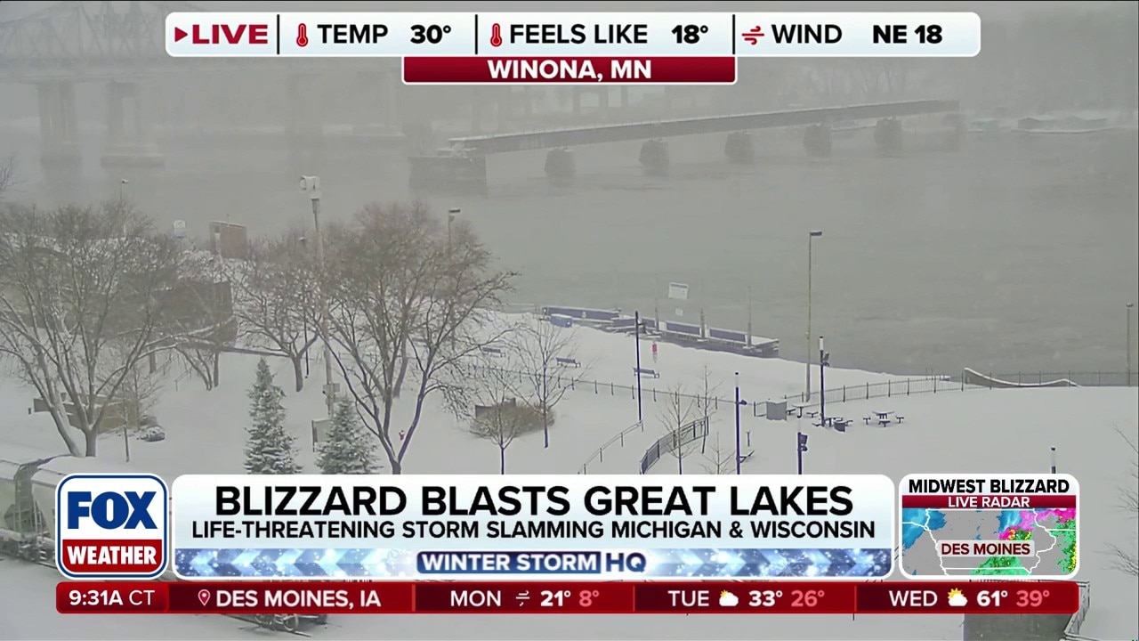 FOX Weather meteorologist Jane Minar live on the ground in Traverse ...