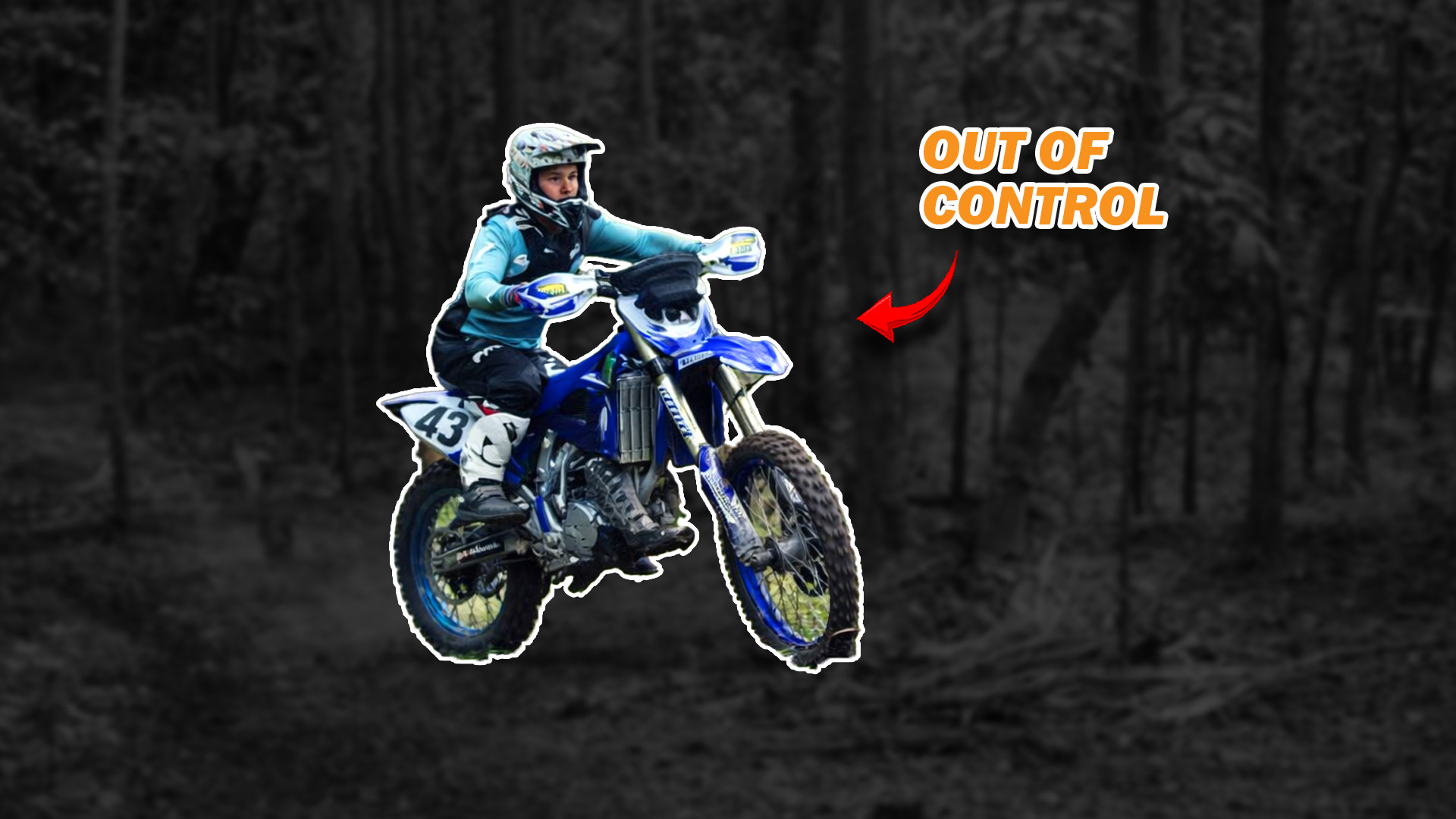 Motocross ride goes wrong after losing control