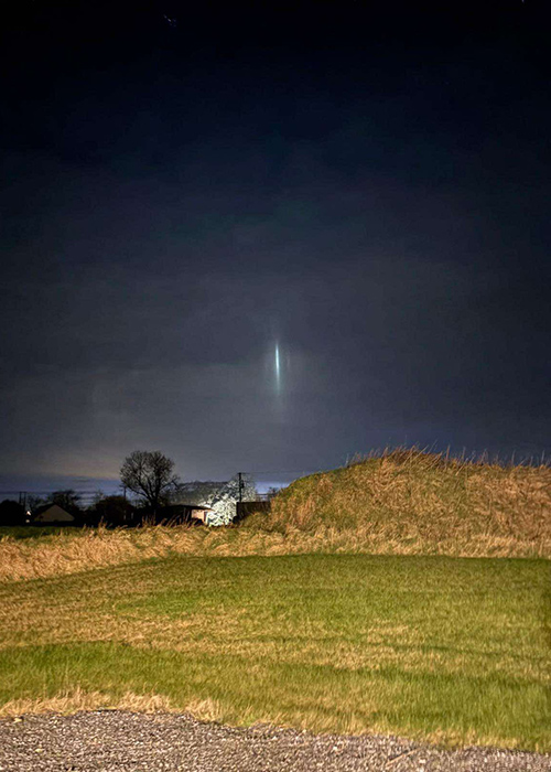 Wexford locals bewildered by 'strange light' in night sky