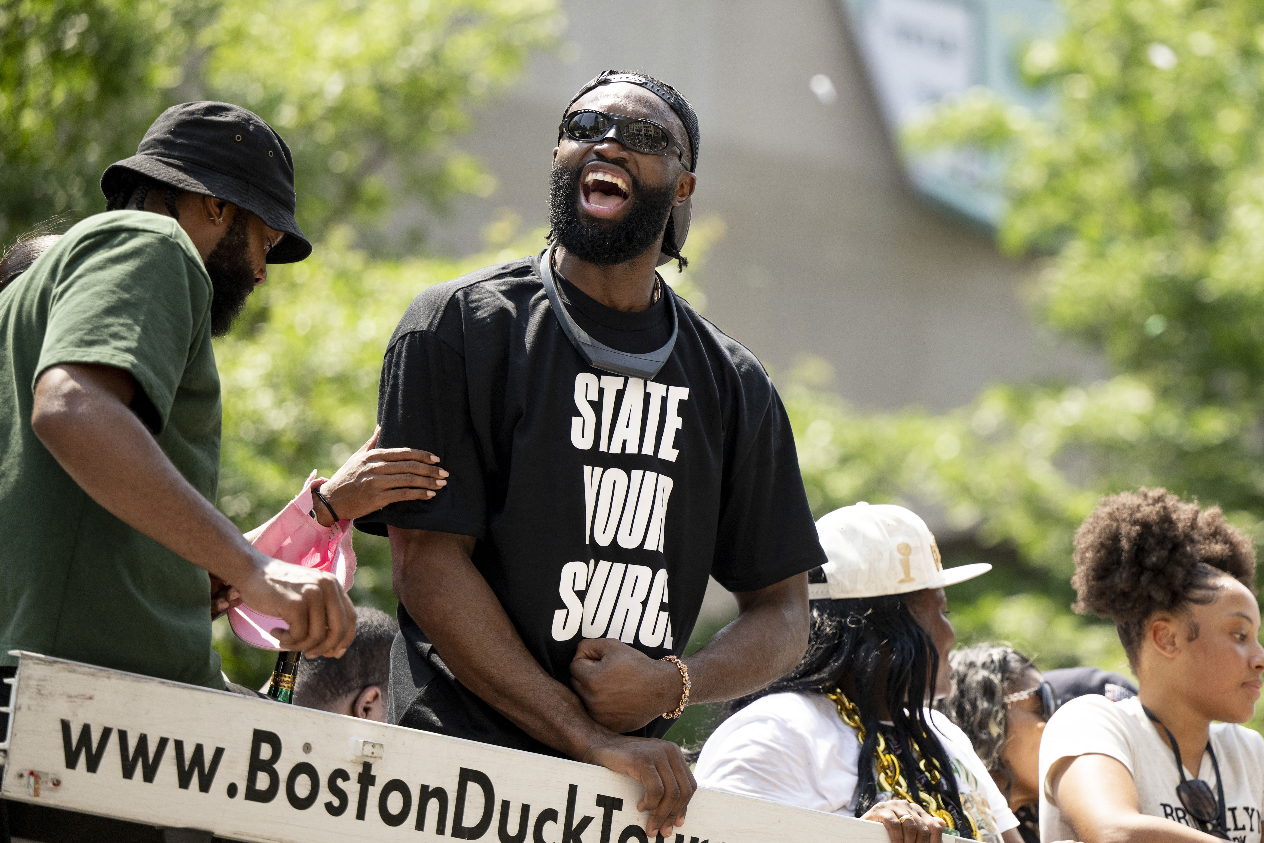 Jaylen Brown showed up for Boston's St. Patrick's Day parade, and fans ...