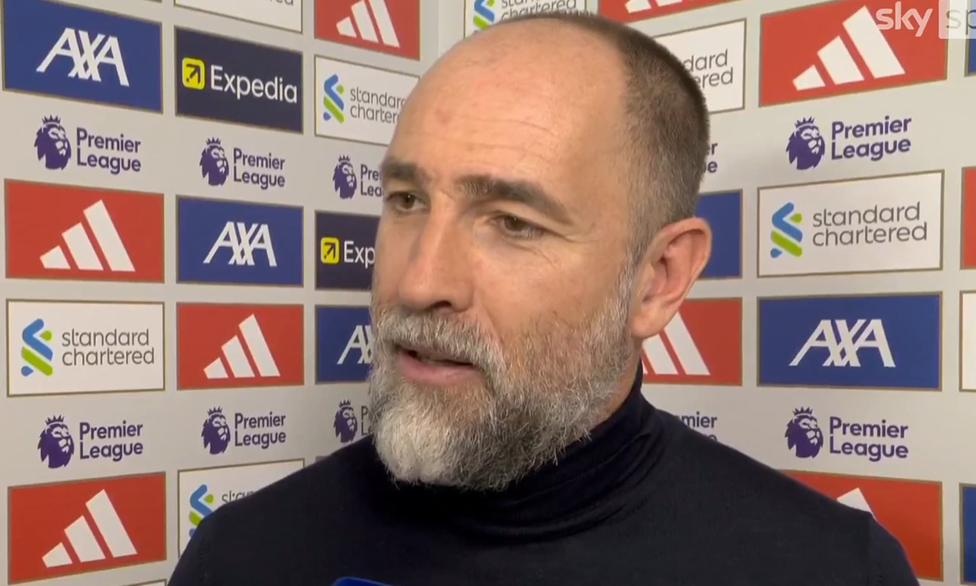 Igor Tudor endures awkward exchange with Sky Sports reporter Patrick ...