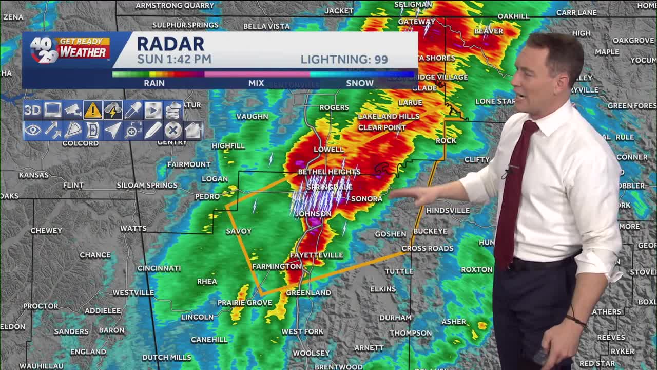 Chief meteorologist Darby Bybee is tracking a thunderstorm that's ...
