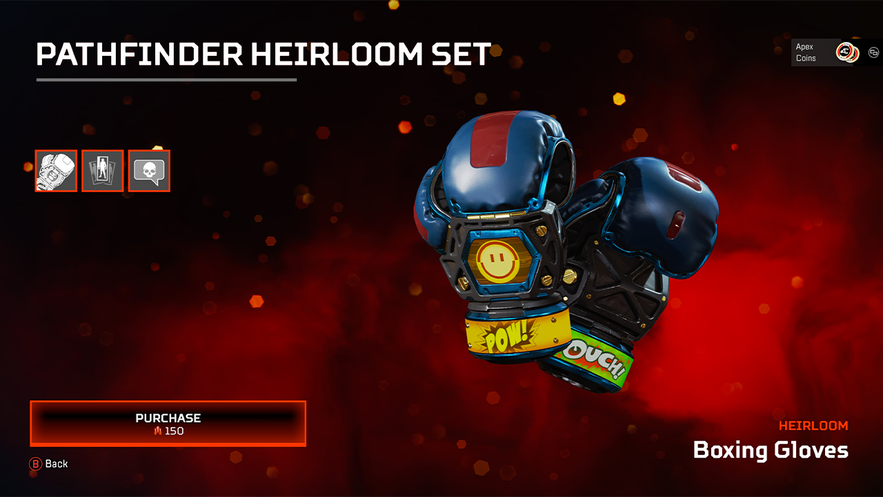 All Pathfinder heirloom animations and skins revealed in Apex Legends