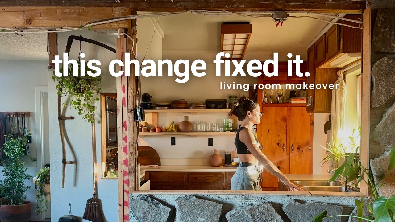 Room makeover begins with a structural change