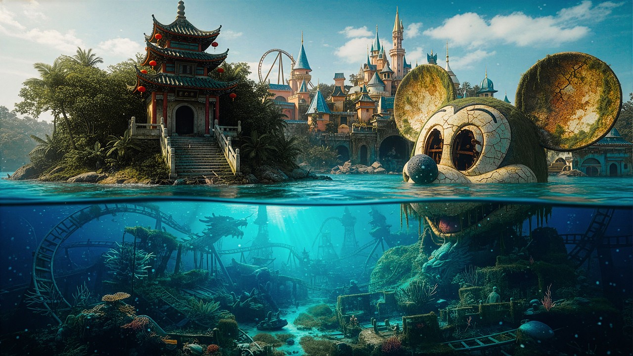 I explored China’s abandoned underwater theme park 🌊