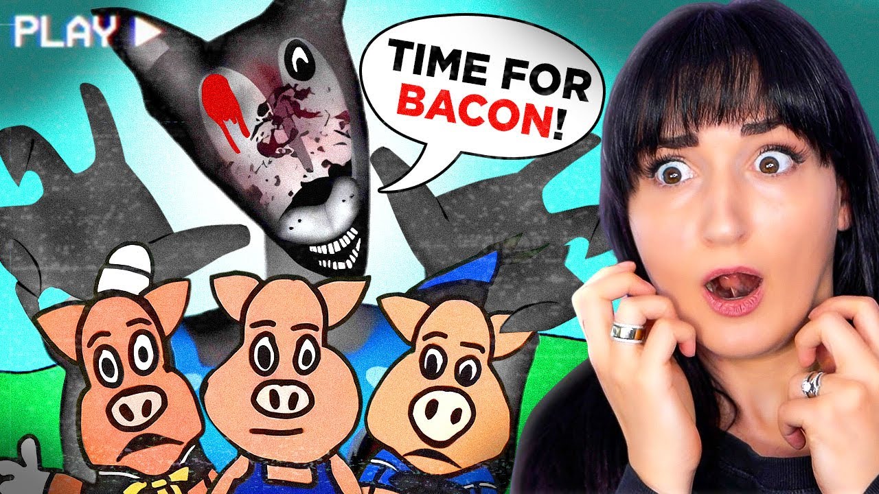 My daughter found a cursed version of the Three Little Pigs (do not watch)