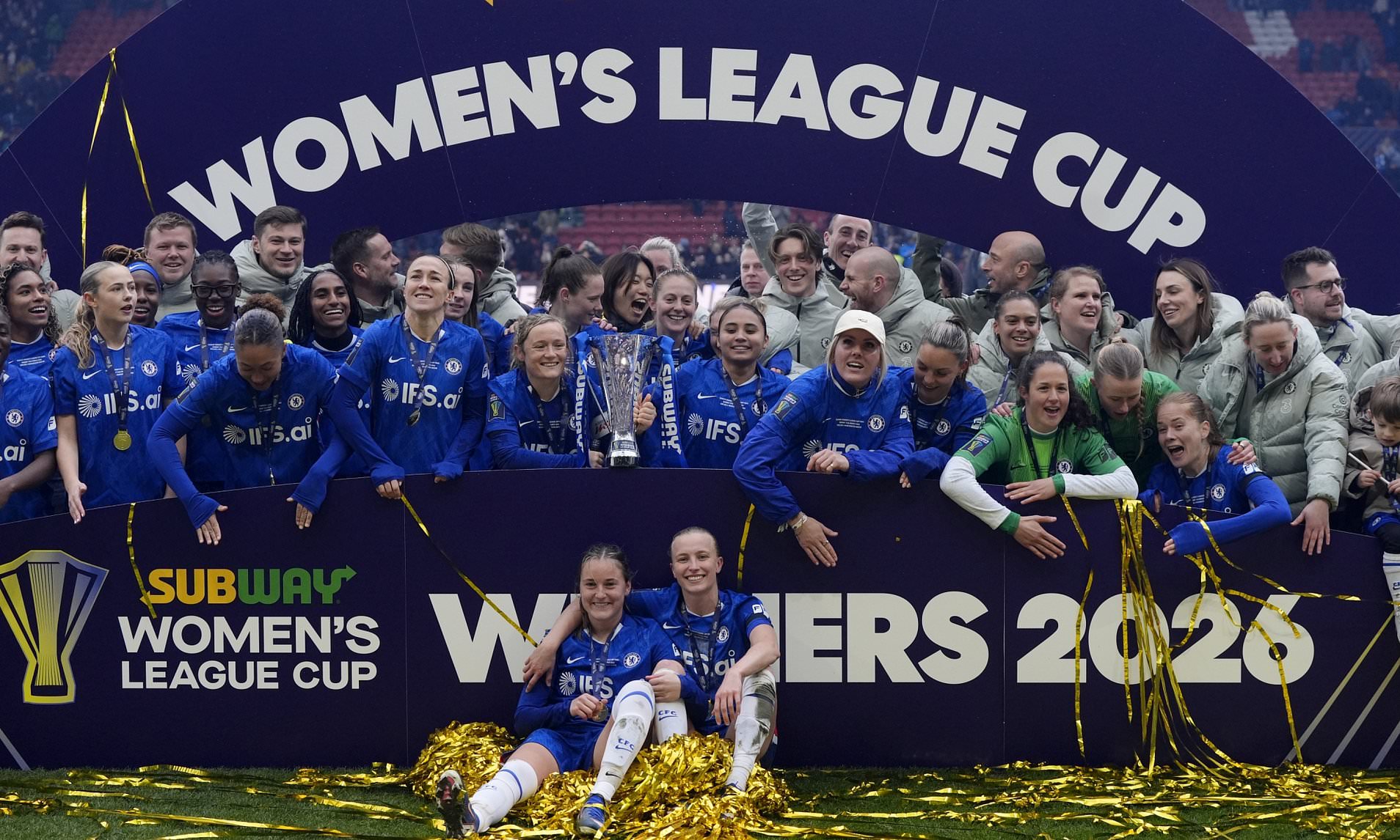 Chelsea retain Women's League Cup title with 2-0 victory over Man United