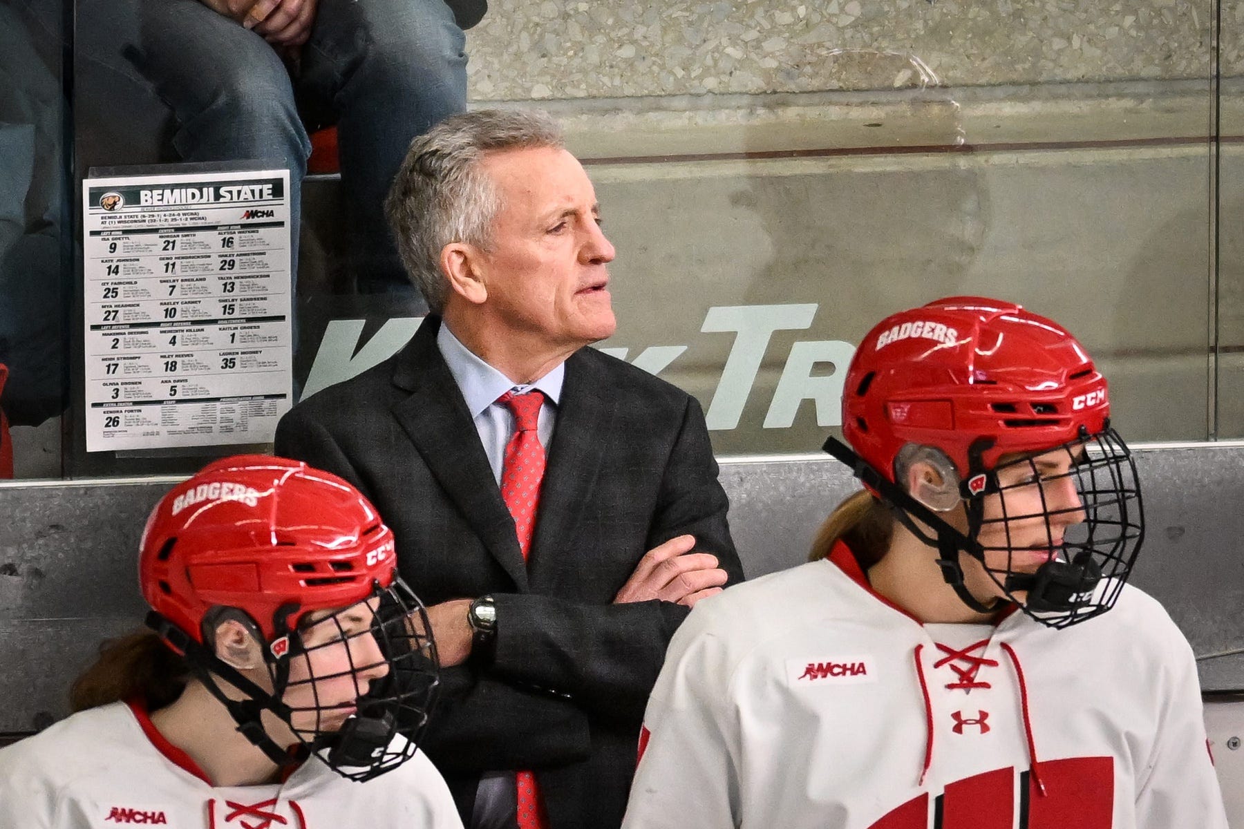 Wisconsin women's hockey head coach Mark Johnson makes NCAA history