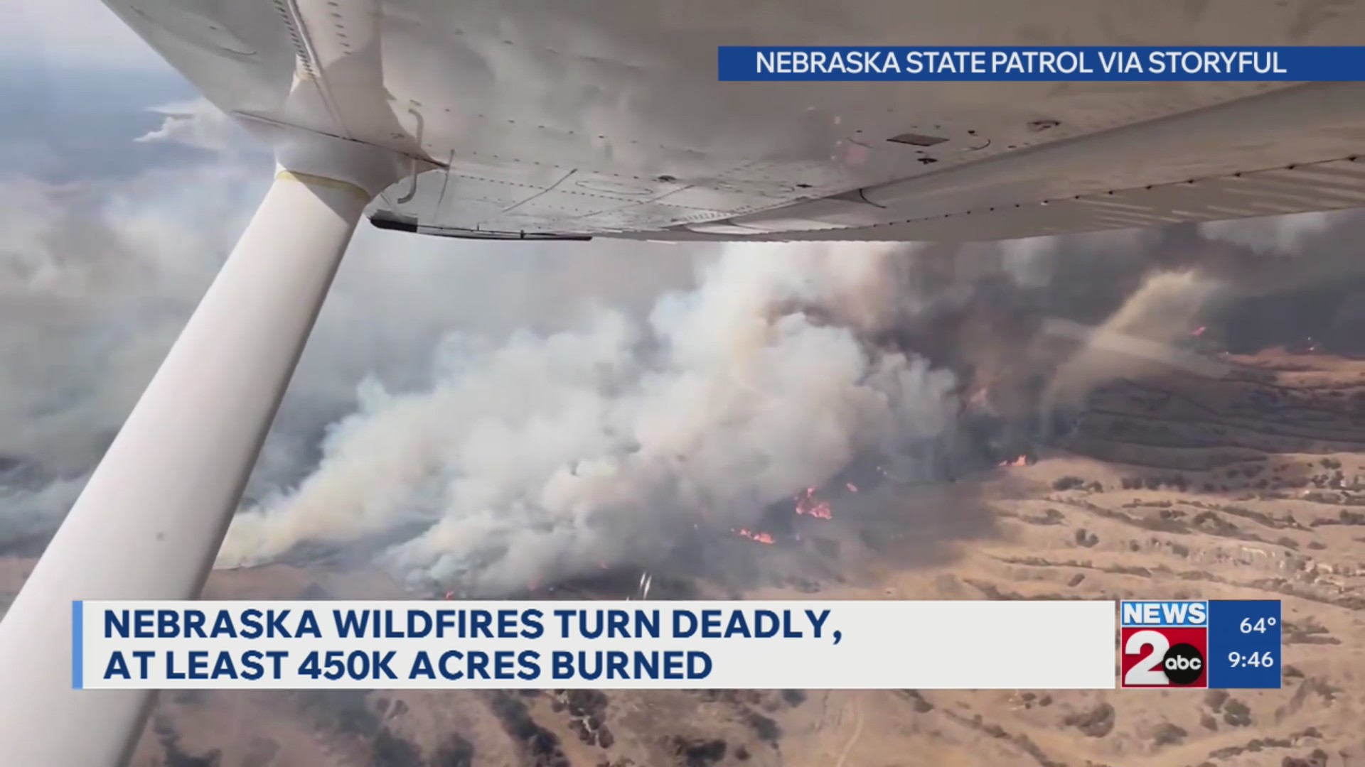 At least 450K acres burned in Nebraska wildfires
