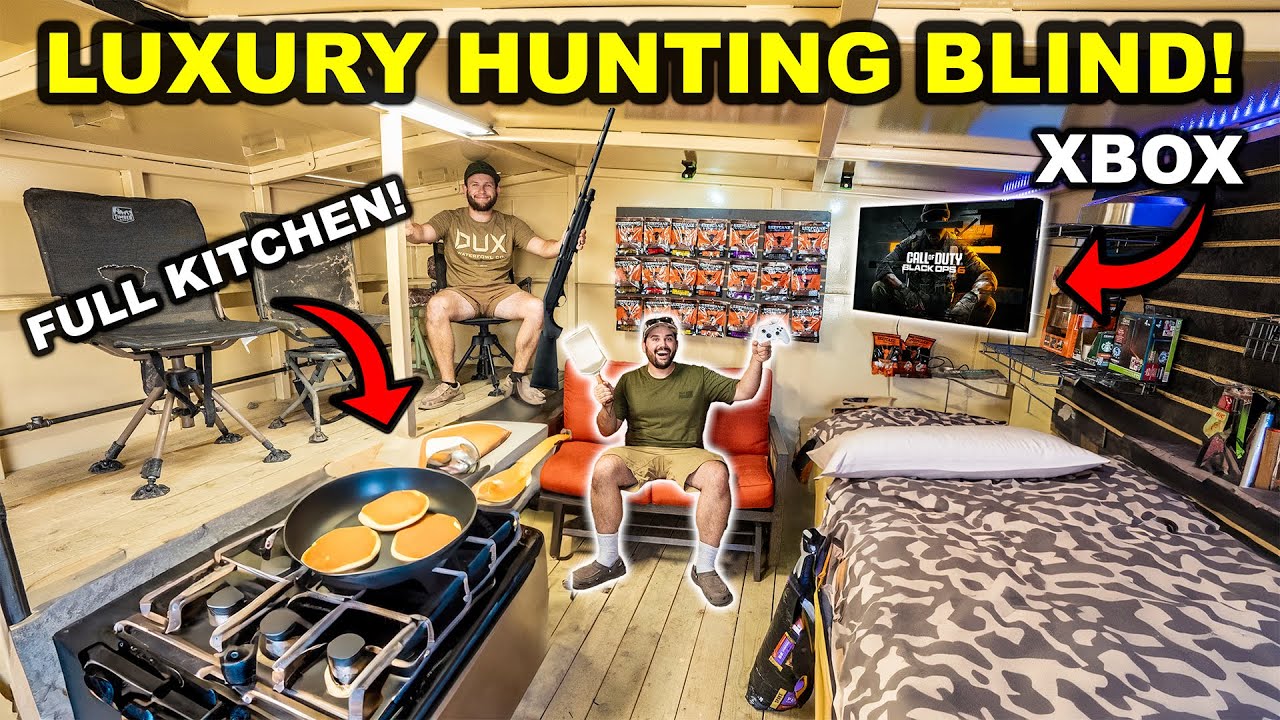 I built a luxury underground hunting blind!