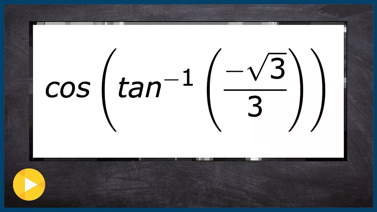 Evaluate the inverse trig function within a composition