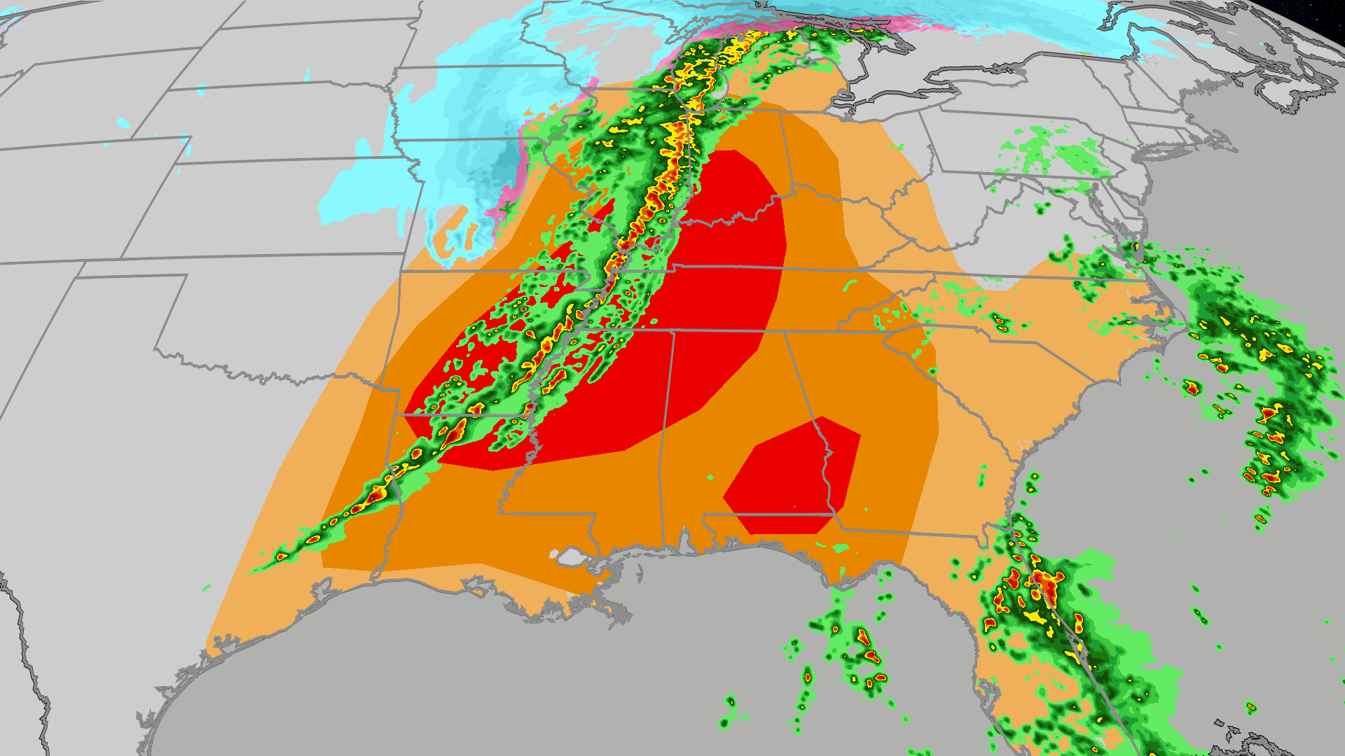 Storms, strong winds, tornado threat for South, Midwest