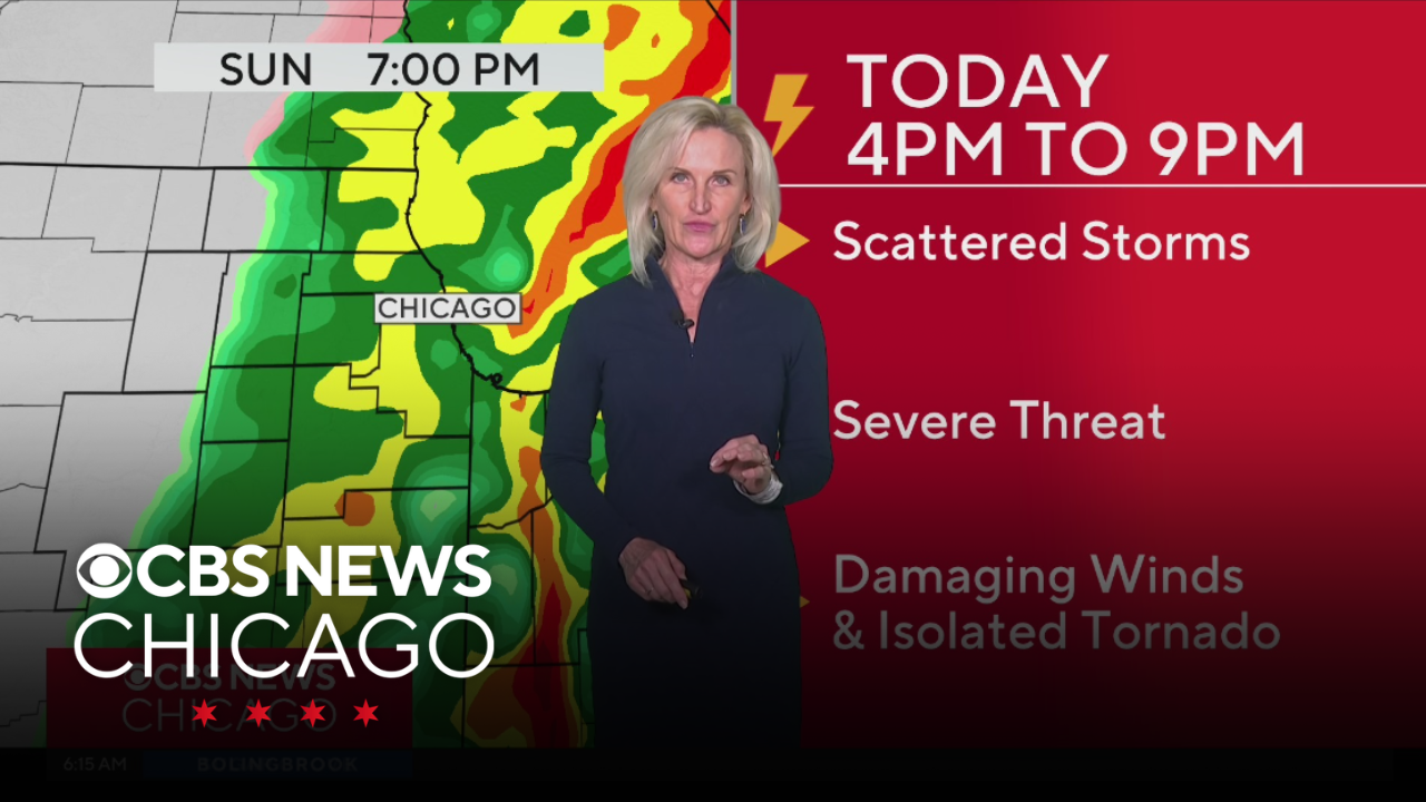 Storms coming Sunday in Chicago