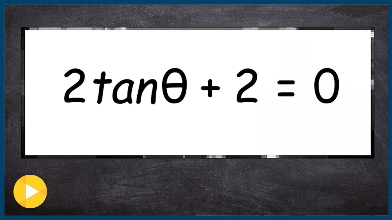 Solve trig equation with tangent