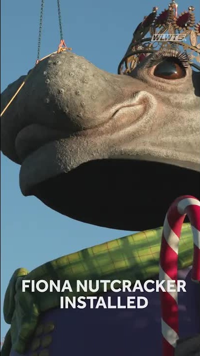 Final preparations made to Fiona nutcracker statue for 2025 holiday season