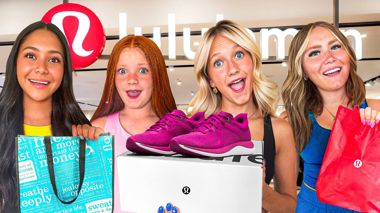 I bought my 8 kids their dream summer Lululemon workout gear! ️