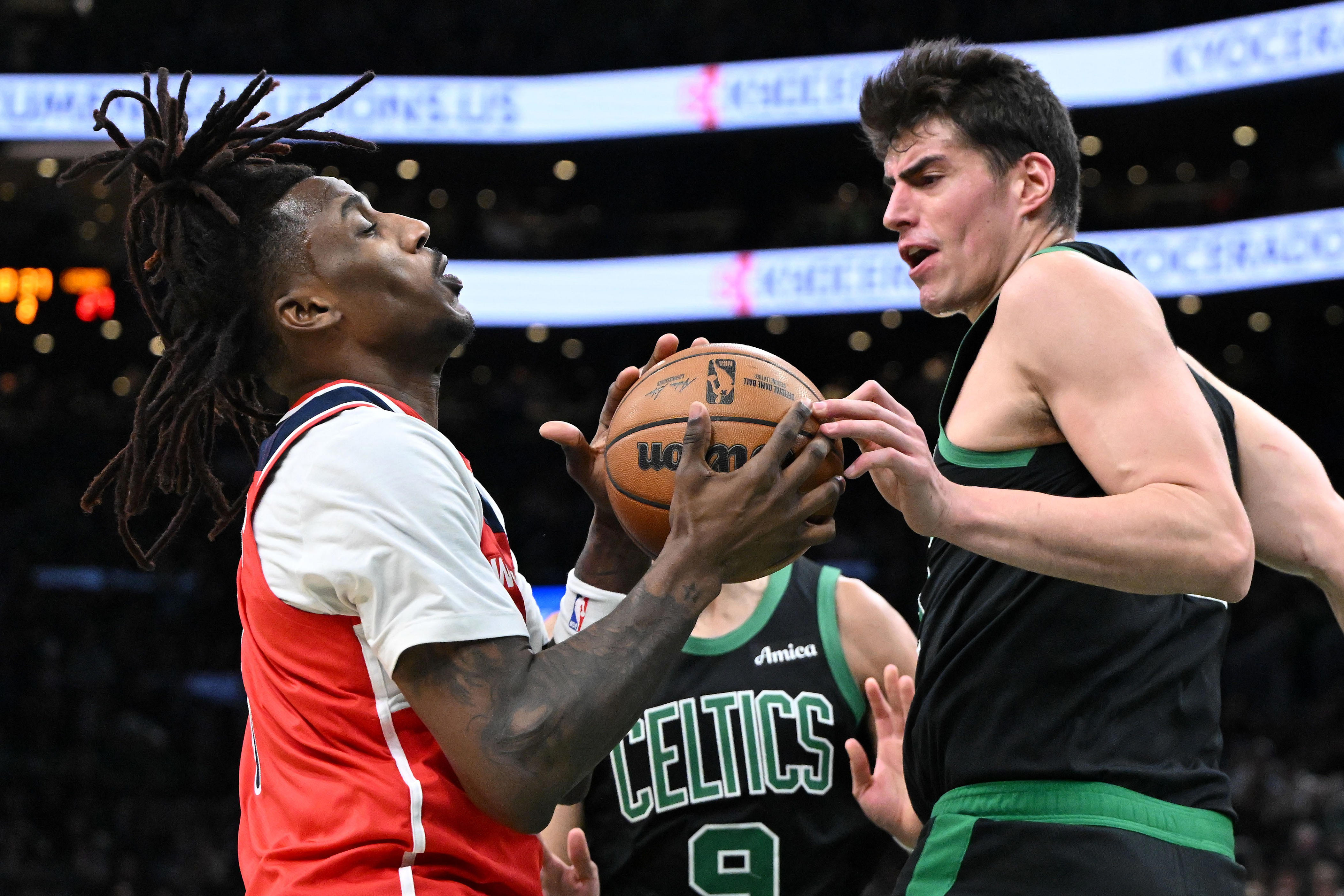 Boston Celtics survive late push from lowly Washington Wizards, win 111 ...