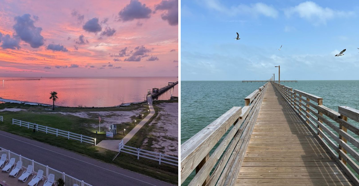 The coastal Texas pier where you can fish, eat, and watch the sunset