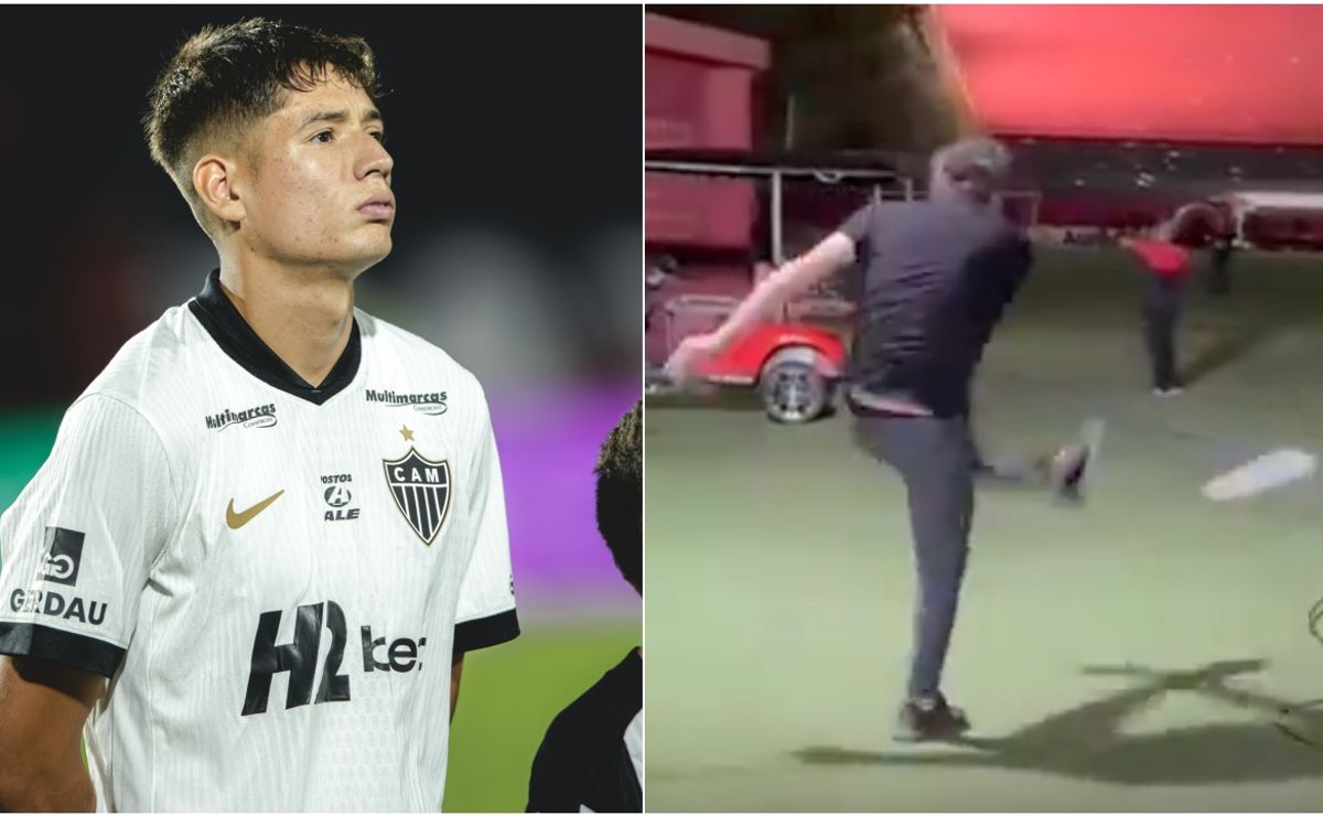 Perdió con Atlético Mineiro, lo sacó a Iván Román y se hizo viral por ...
