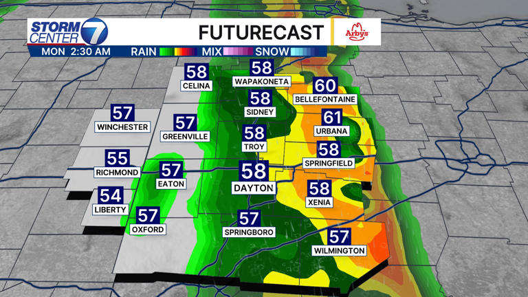 Live updates: Strong winds, heavy rain overnight; turning colder