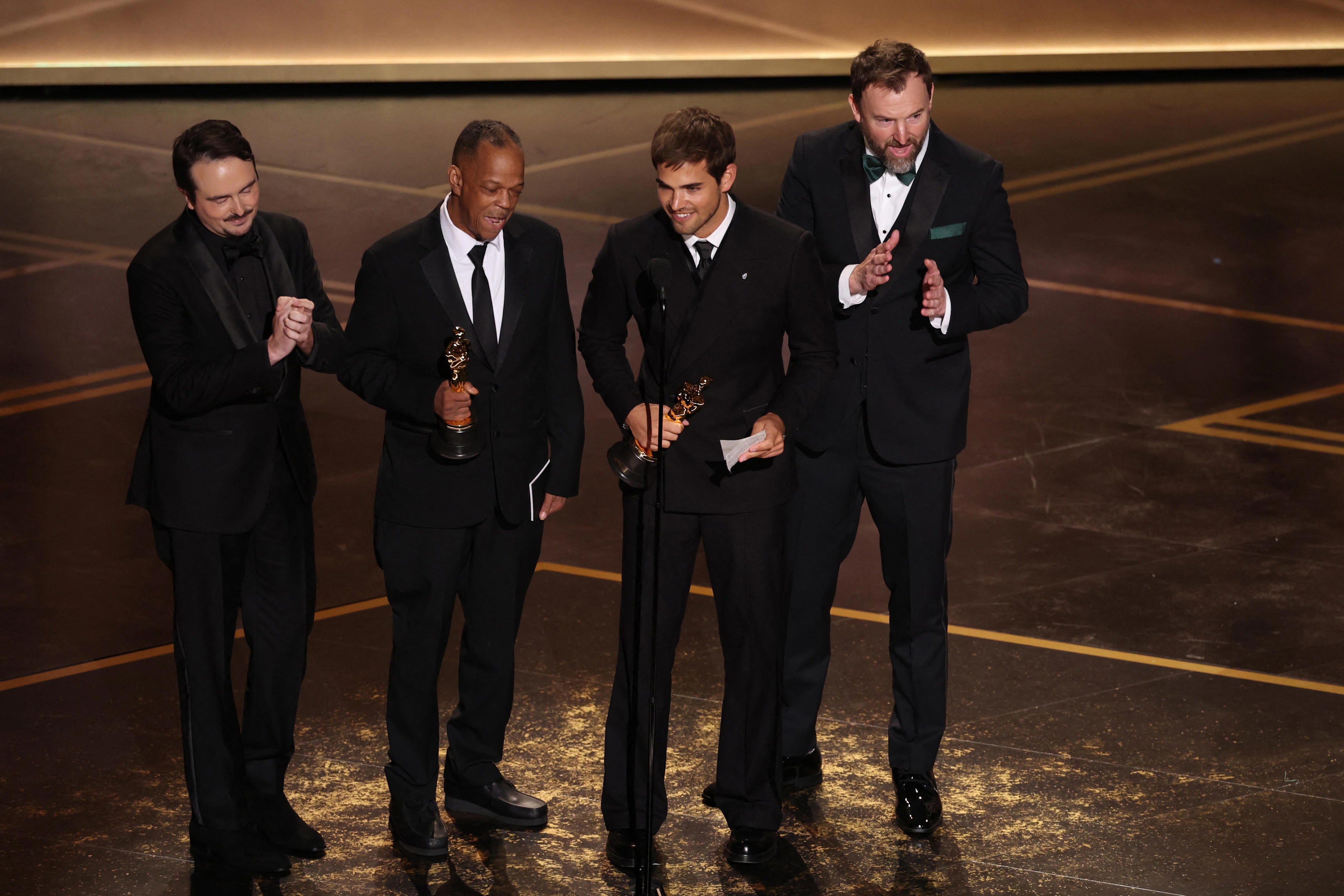 Potterville's Sam Davis wins Oscar in rare tie for live action short