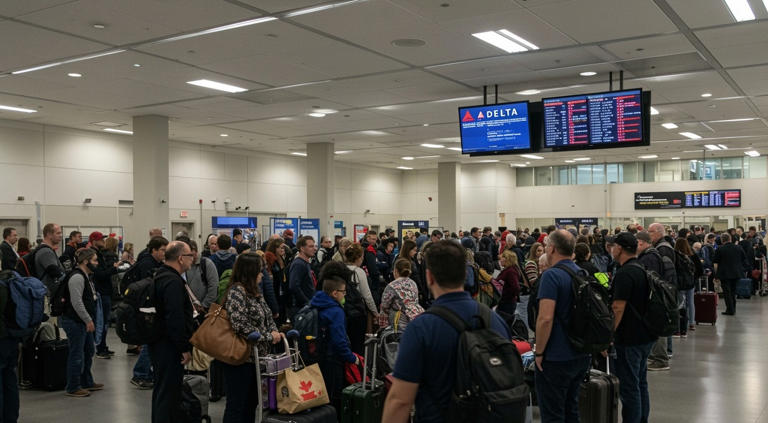 Delta Air Lines' delays surpass the rest as flood watch warning grounds ...