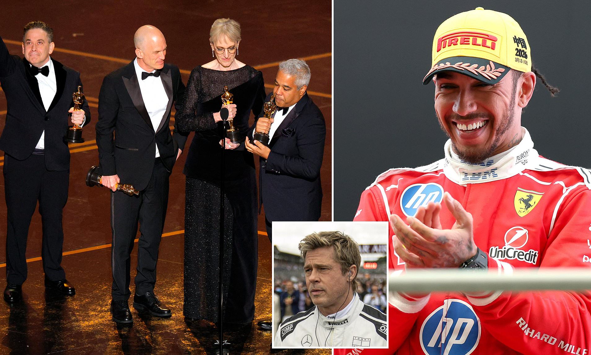 Lewis Hamilton's F1 movie takes home Oscar for best sound but Ferrari ...