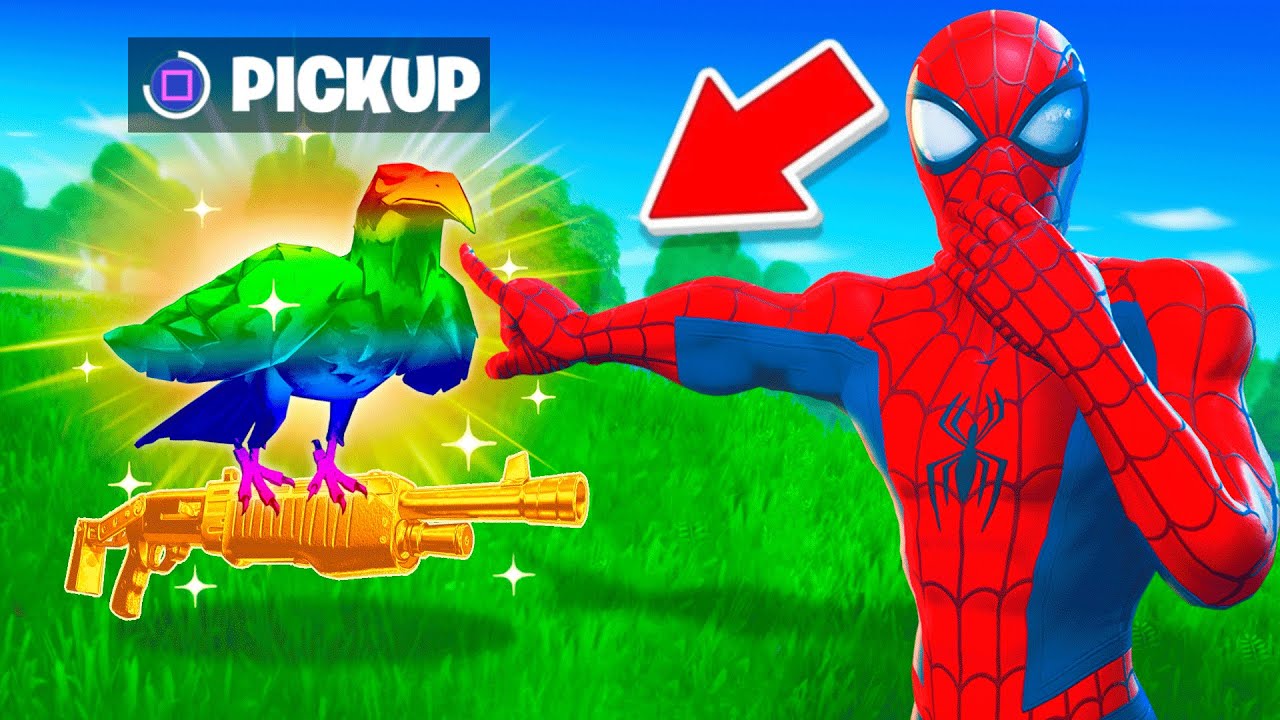Playing Fortnite using only crow loot